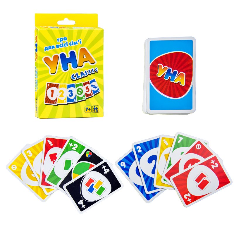 Настольная игра УНА classic карточная развлекательная на украинском ...